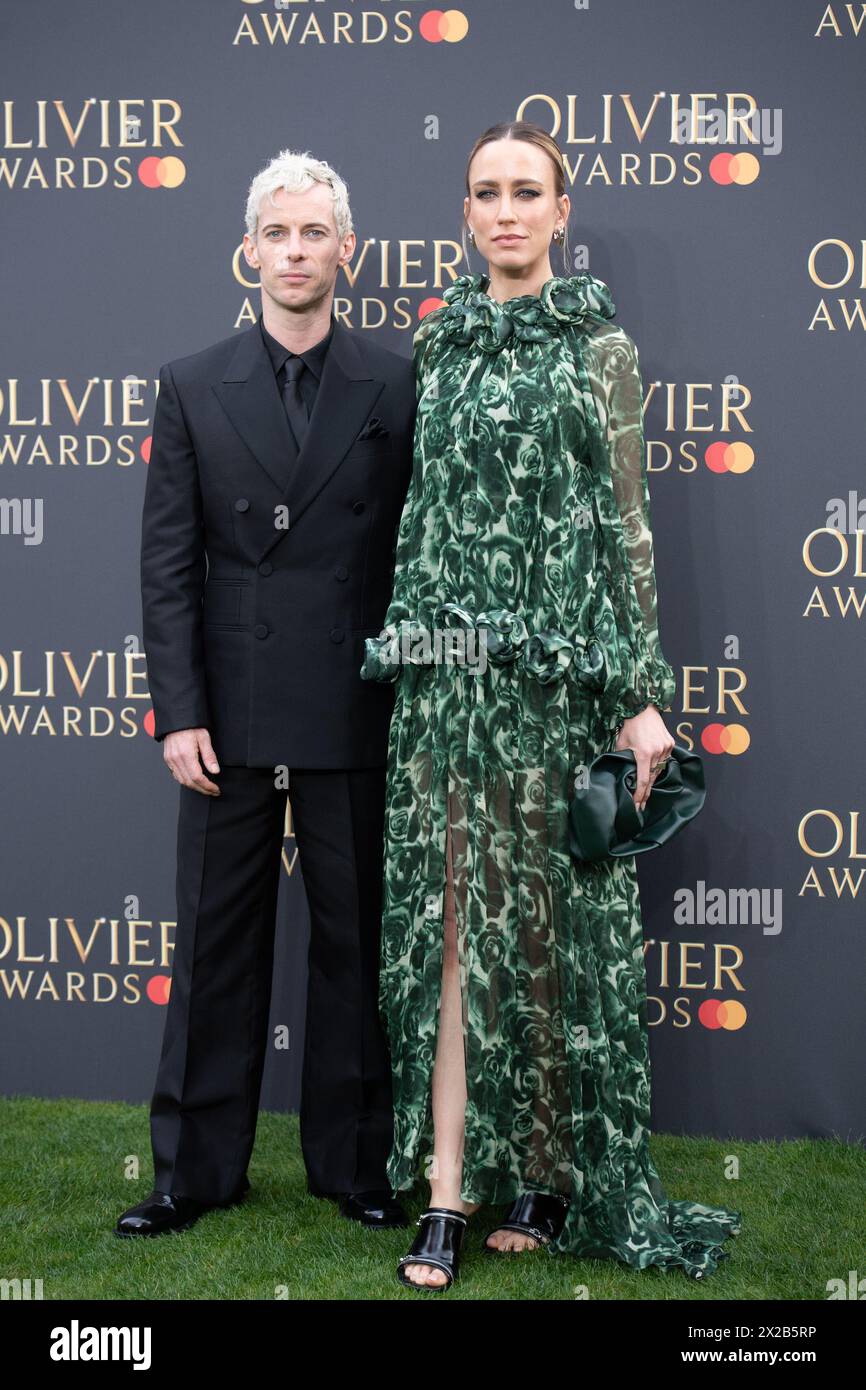 London, UK. 14 Apr, 2024. Pictured: Luke Treadaway and partner Ruta ...