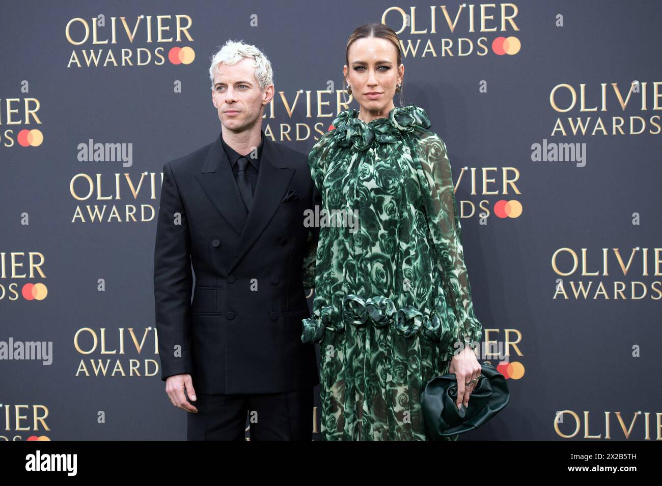 London, UK. 14 Apr, 2024. Pictured: Luke Treadaway and partner Ruta ...