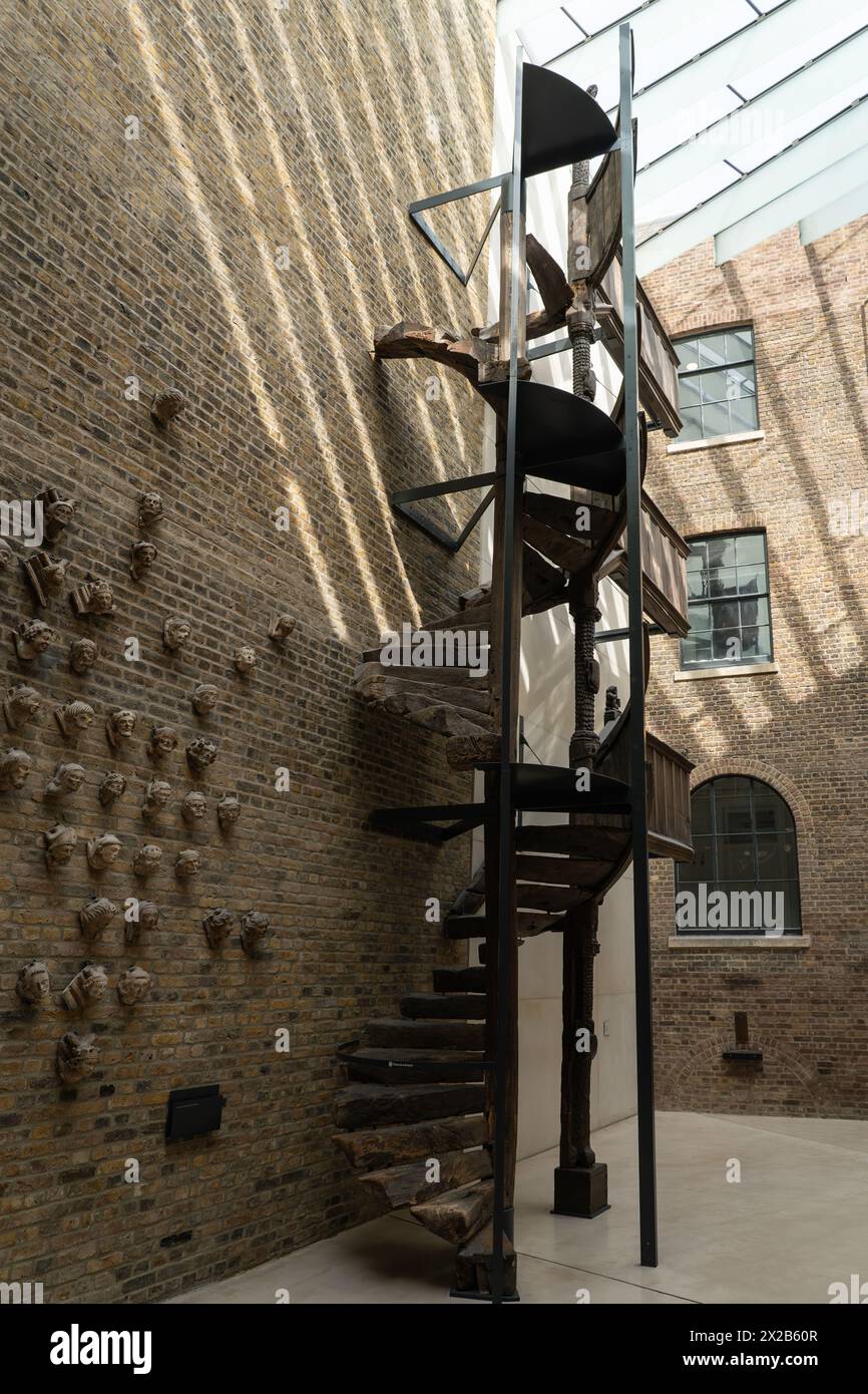 Medieval wooden staircase hi-res stock photography and images - Alamy