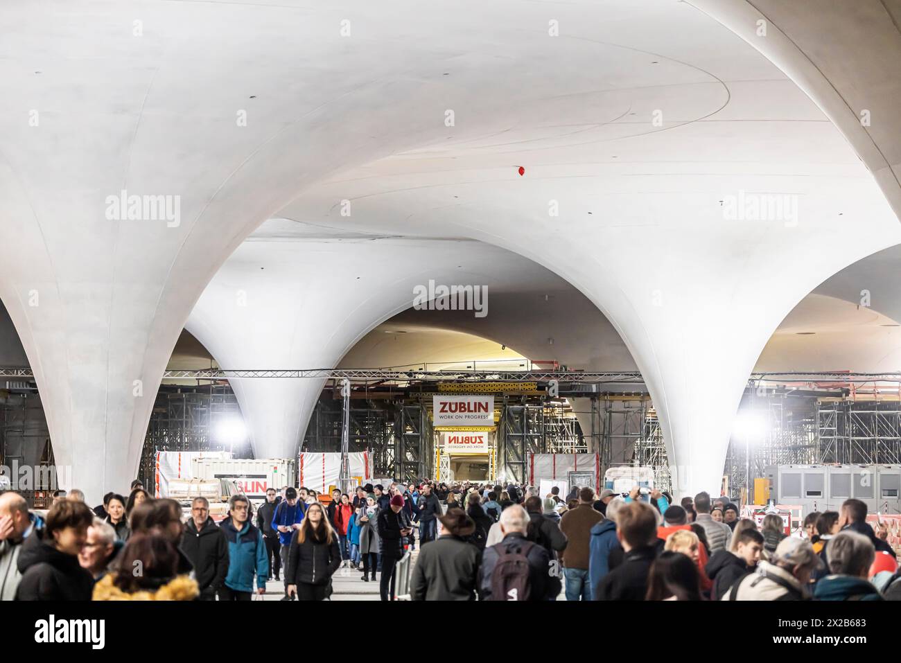 Open construction site days at the new main railway station. 115, 000 ...
