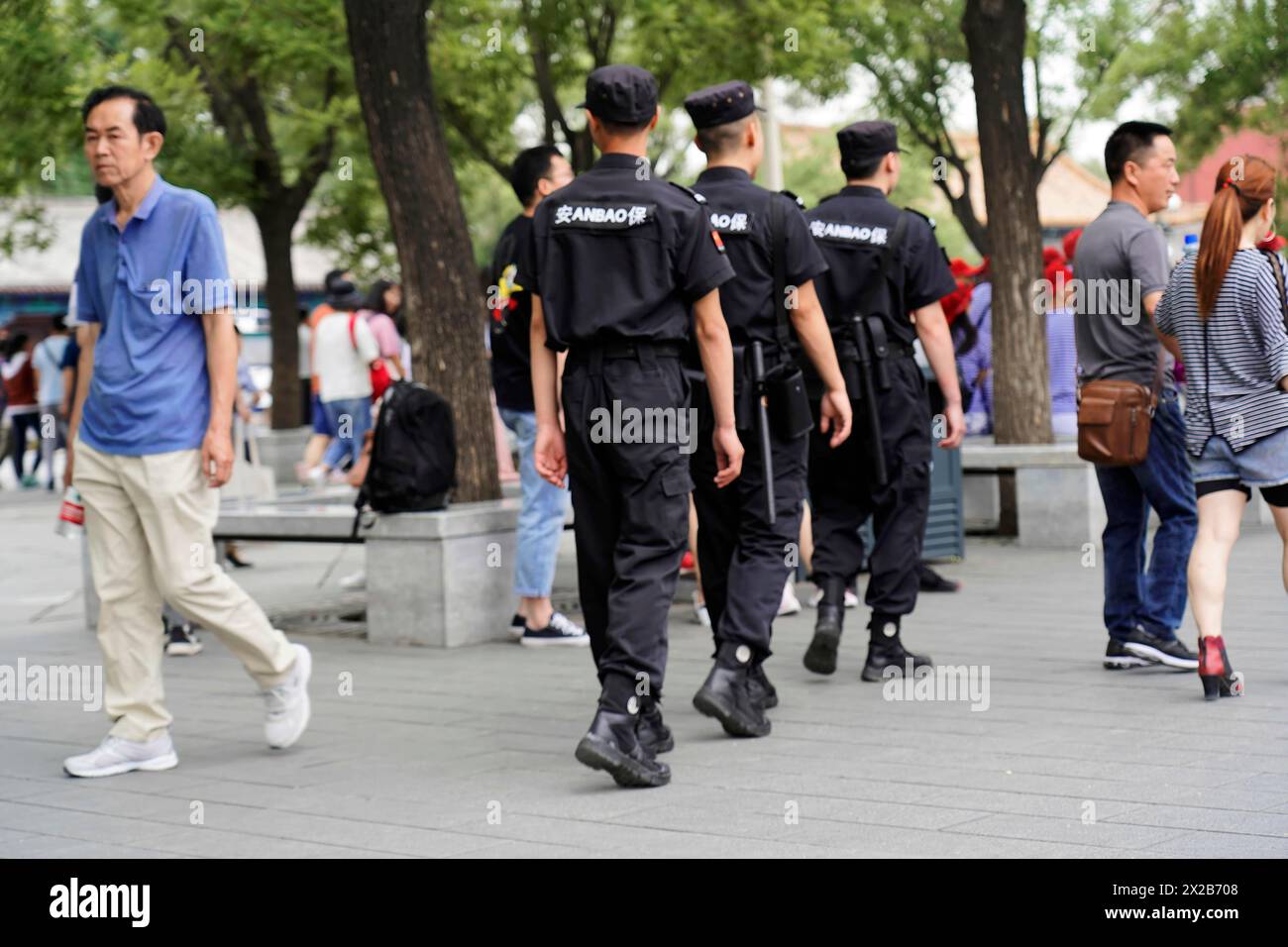 China, Beijing, Forbidden City, UNESCO World Heritage Site, A group of ...