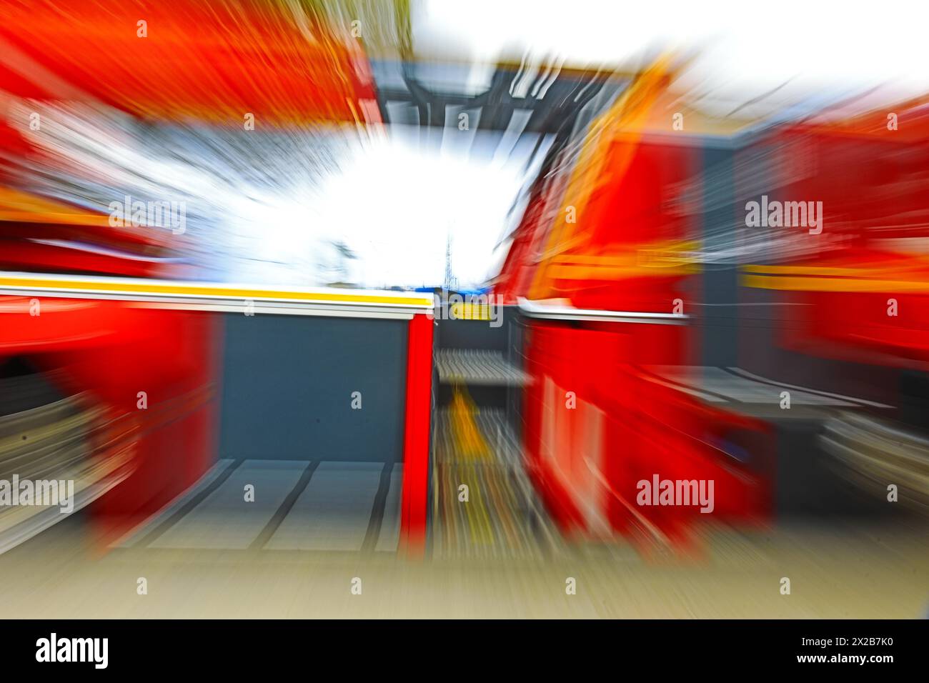 Fire engine Scania, zoomed, DLA (K) 23 12 of the professional fire ...