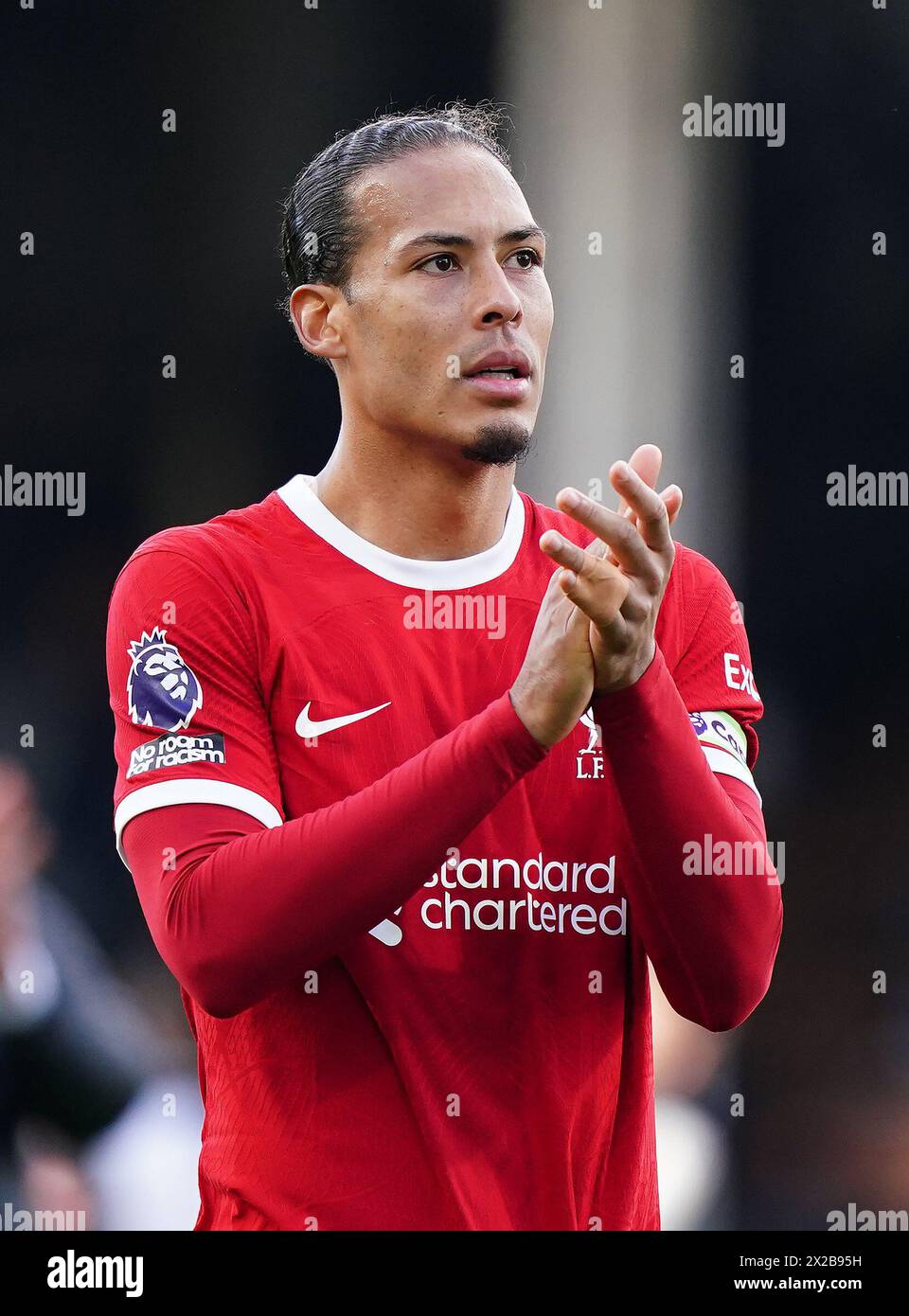 Liverpool's Virgil van Dijk after his side’s victory in the Premier ...