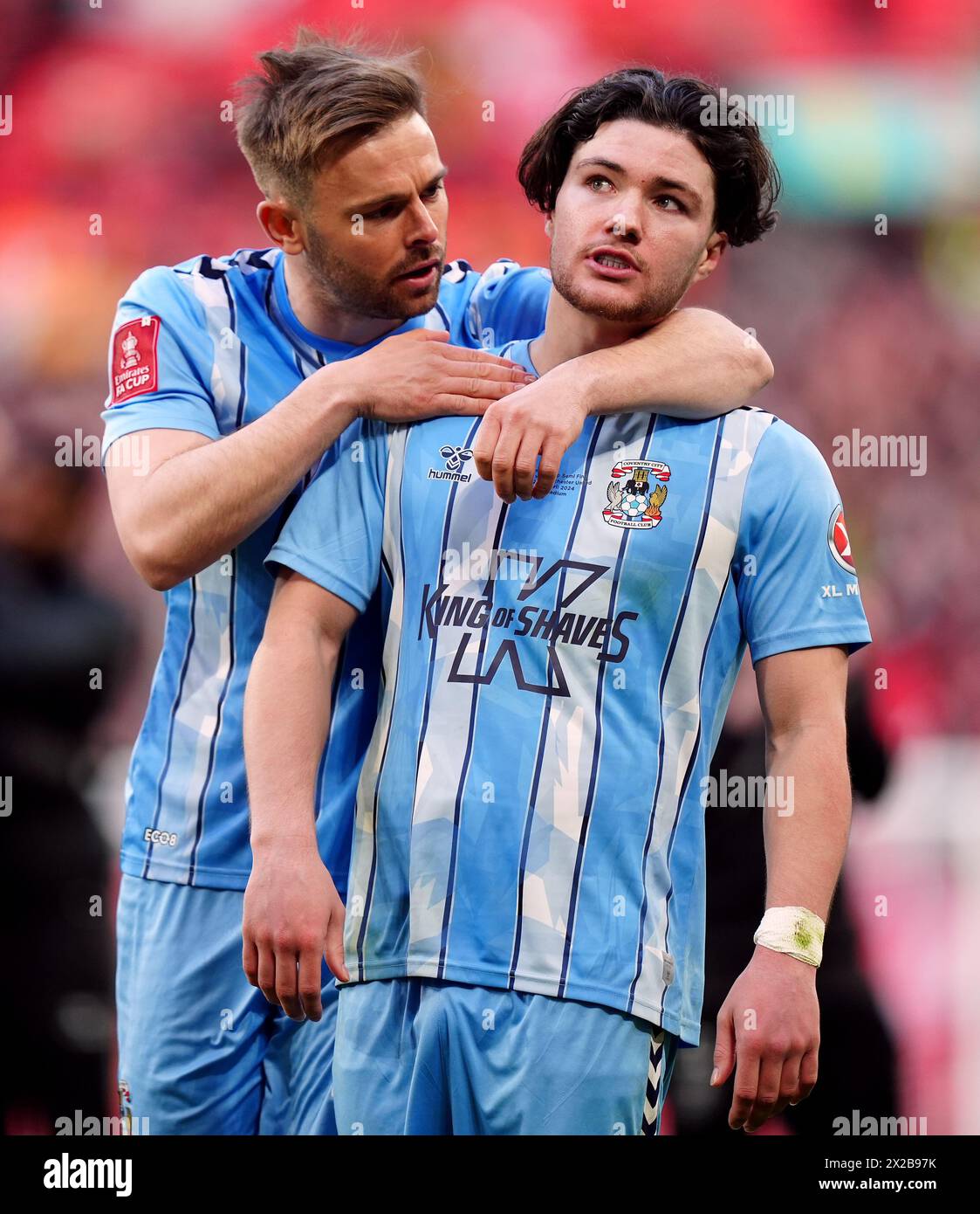 Coventry City's Matthew Godden and Callum O'Hare after the Emirates FA ...