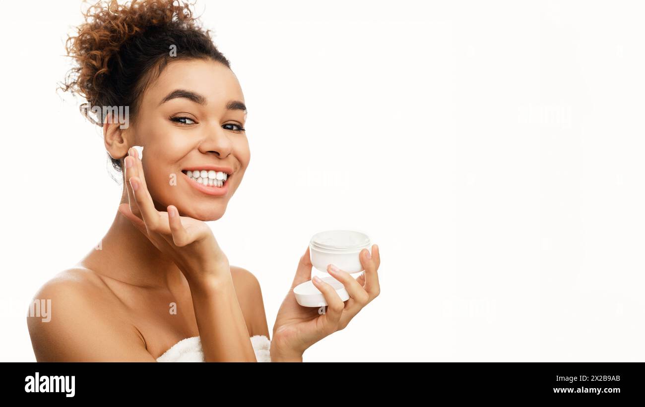 Skin care concept cute Cut Out Stock Images & Pictures - Alamy