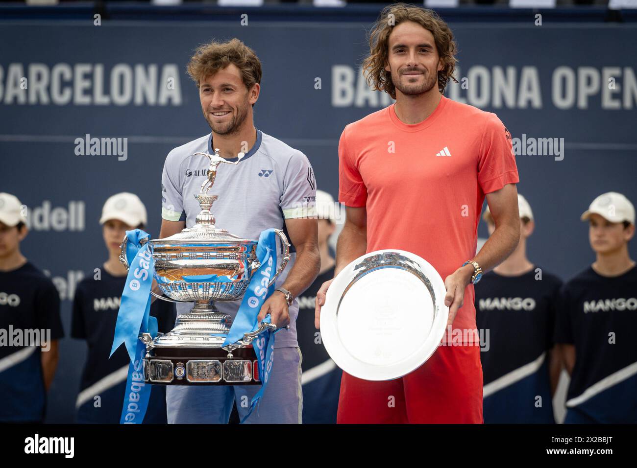 Barcelona, Spain. 21st Apr, 2024. Casper Ruud (Norway) 71º Trofeo Conde ...