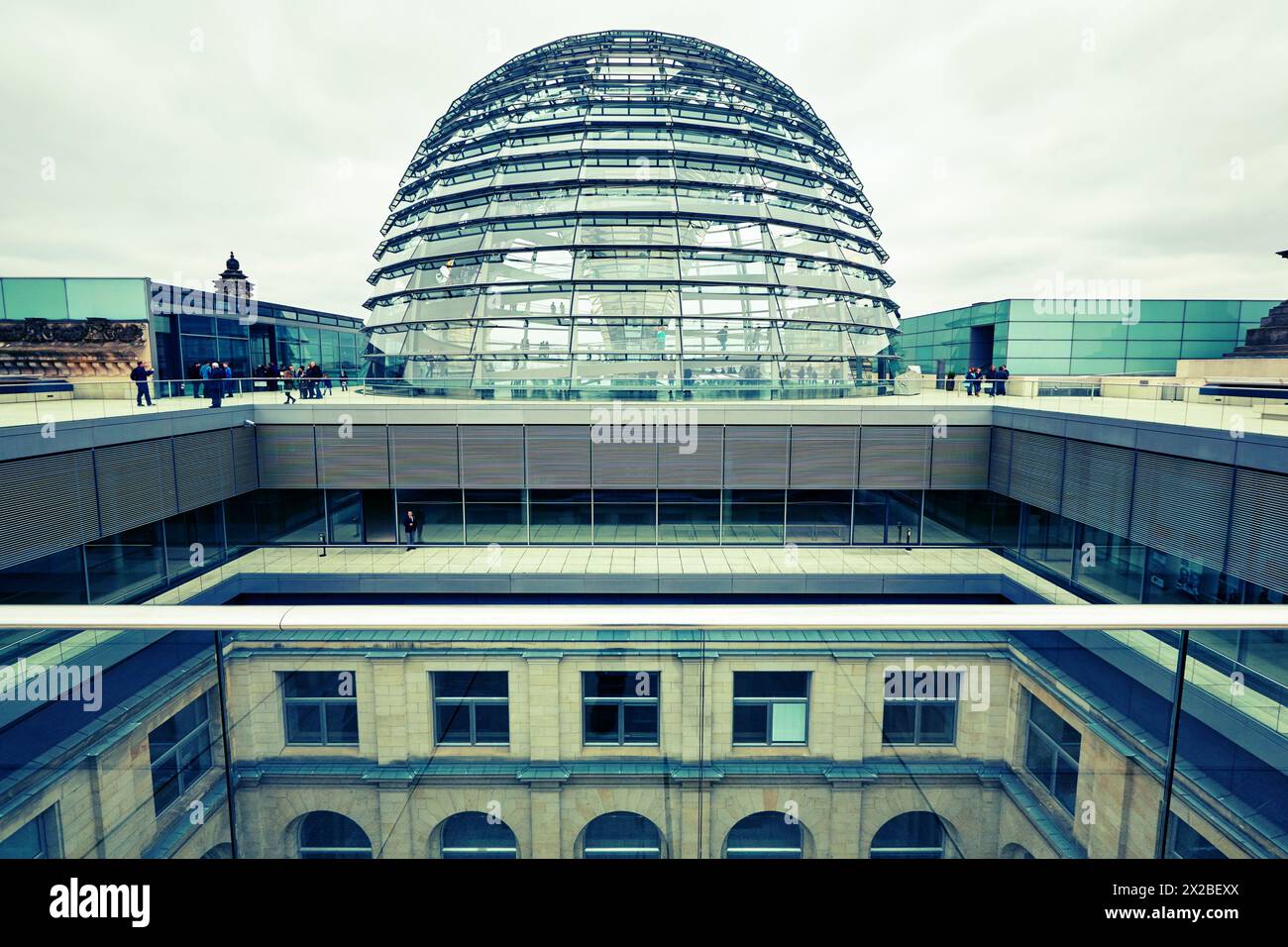 Reichstag building roof terrace hi-res stock photography and images - Alamy