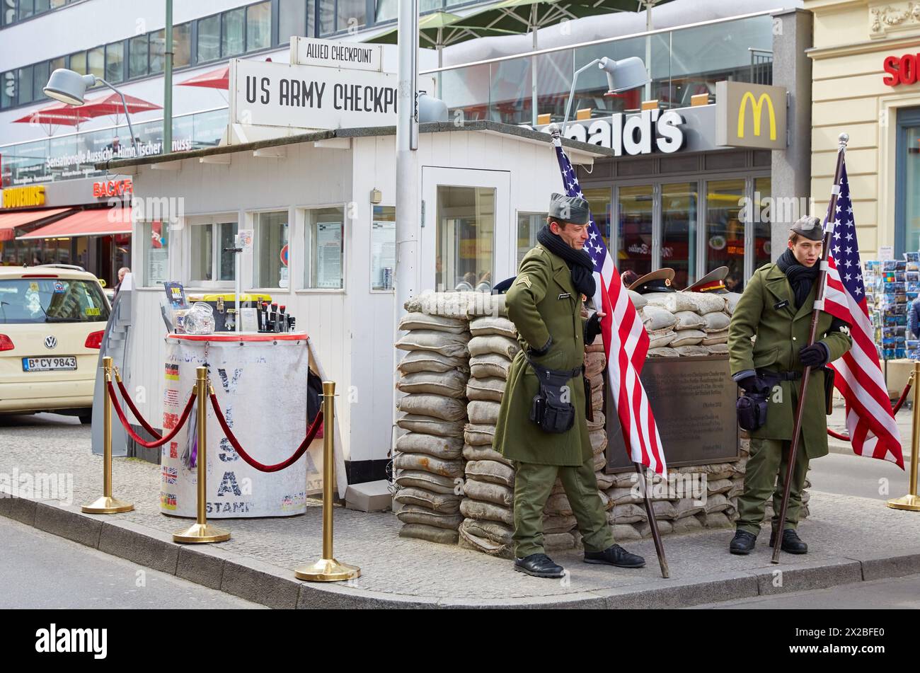 Historic image of checkpoint charlie hi-res stock photography and ...