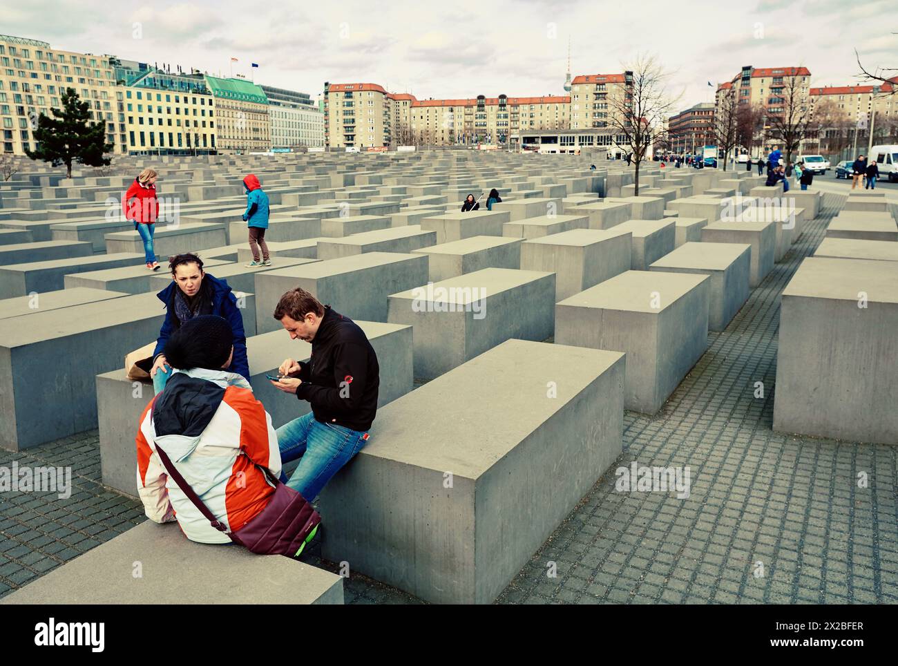 Holocaust Memorial Holocaust-Mahnmal. Designed by architect Peter ...