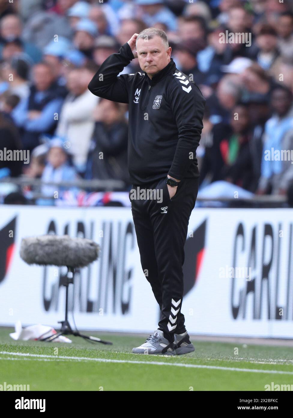 London, UK. 21st Apr, 2024. Mark Robins (Coventry City manager) at the ...