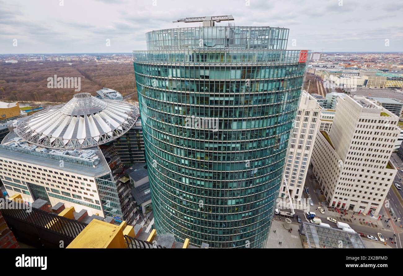 Potsdamer Platz, Sony Center, DB Tower. Berlin, Germany Stock Photo - Alamy