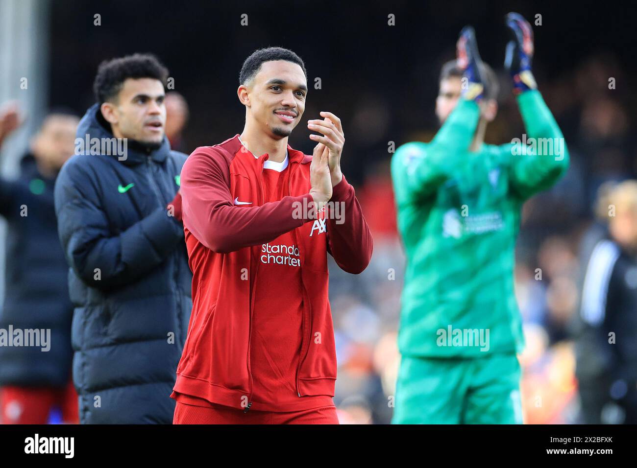 London, UK. 21st Apr, 2024. Trent Alexander-Arnold of Liverpool ...