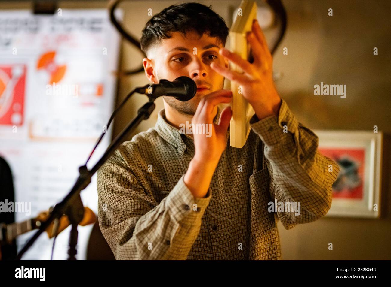 Edinburgh, Scotland. Sat 20 April 2024. Scottish band Waverley ...