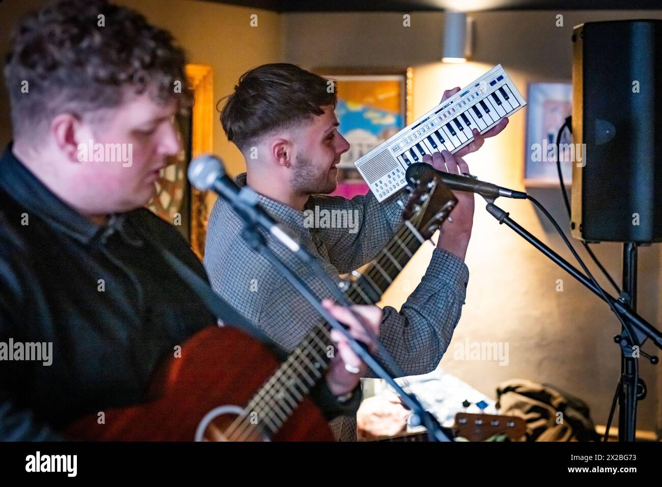 Edinburgh, Scotland. Sat 20 April 2024. Scottish band Waverley ...