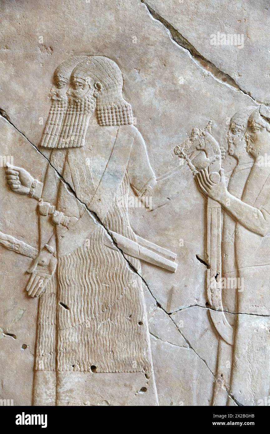 Palace Relief, Reconstruction of Assyrian Palace, Pergamon Museum ...