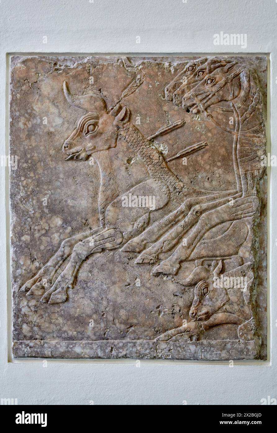 Palace Relief, Reconstruction of Assyrian Palace, Pergamon Museum ...