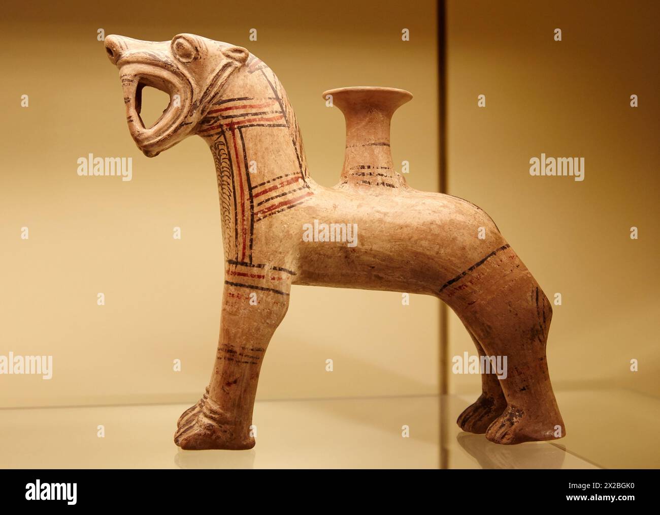 Lion-shaped ritual vessel from Anatolia, ancient art, Pergamon Museum ...