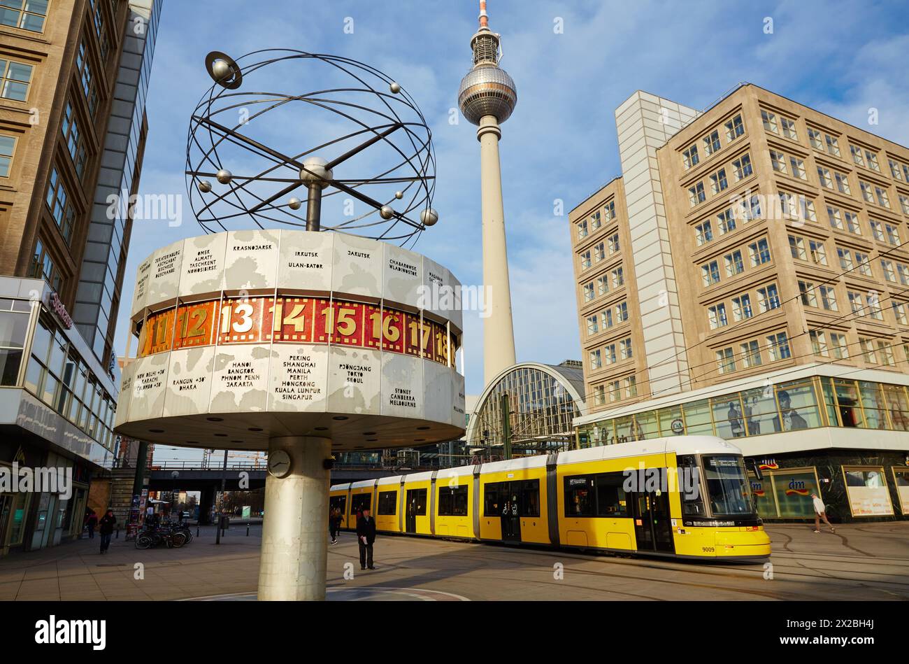 World Time Watch, Television tower, Alexanderplatz, Berlin, Germany ...