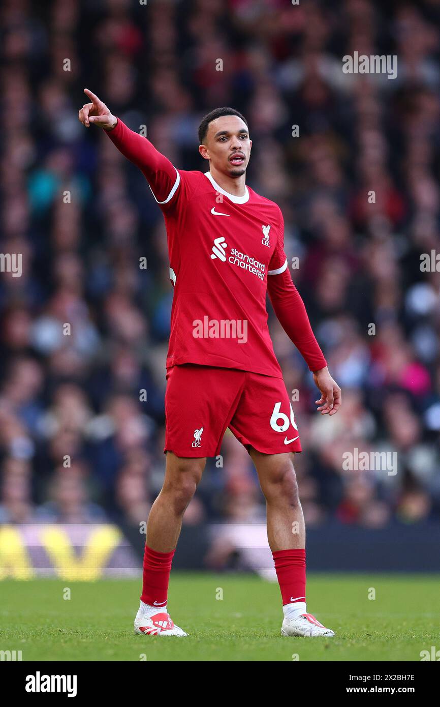 Craven Cottage, Fulham, London, UK. 21st Apr, 2024. Premier League ...