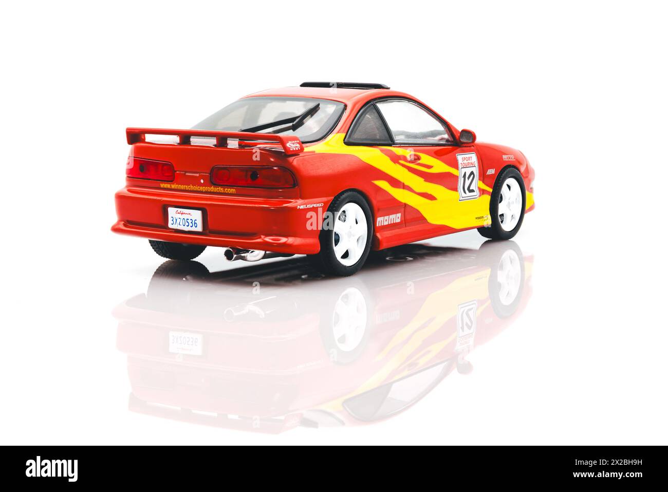 Fast&Furious Acura Integra GS-R (DC2)1:43 model car, rear view, white ...