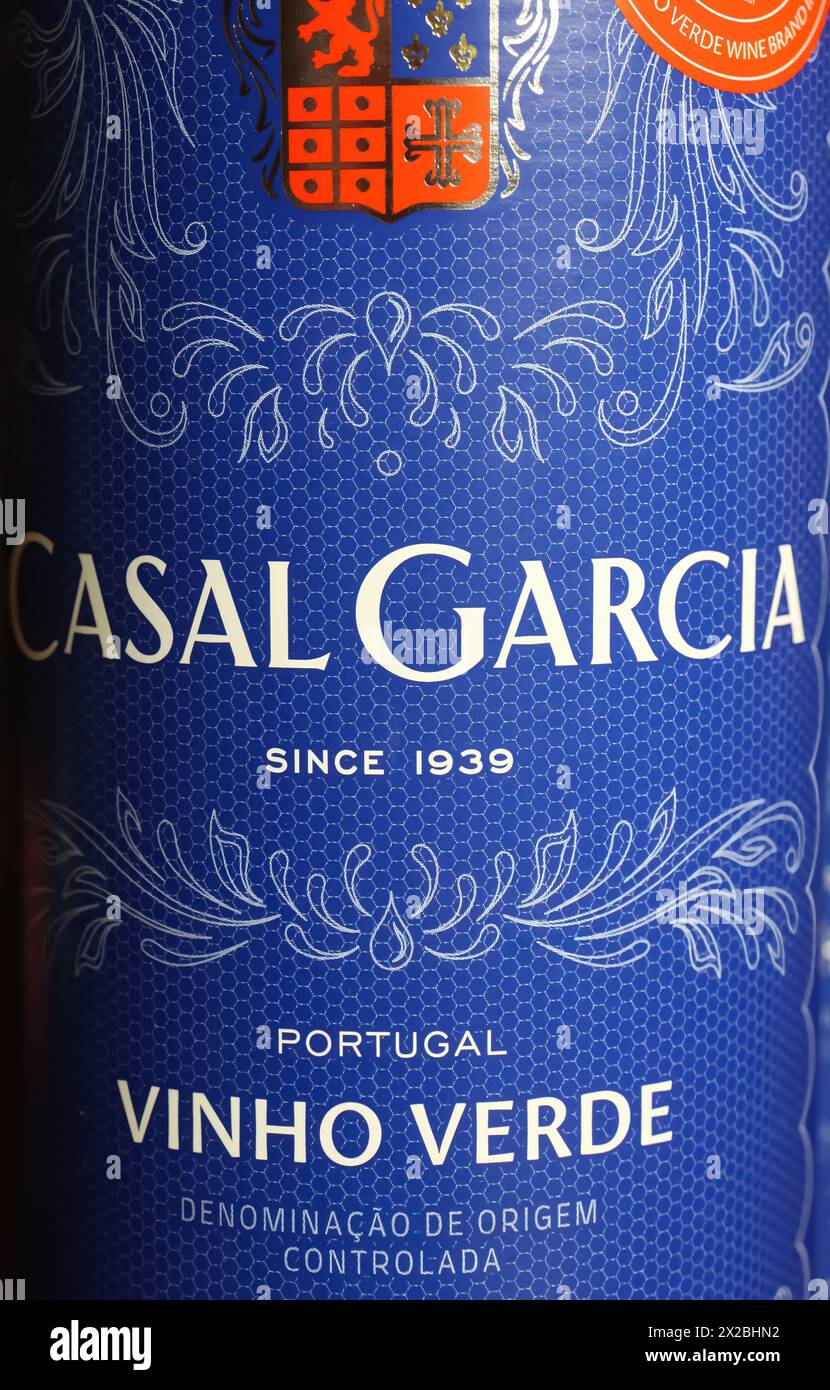 Viersen, Germany - May 9. 2024: Closeup of portuguese Casal Garcia ...