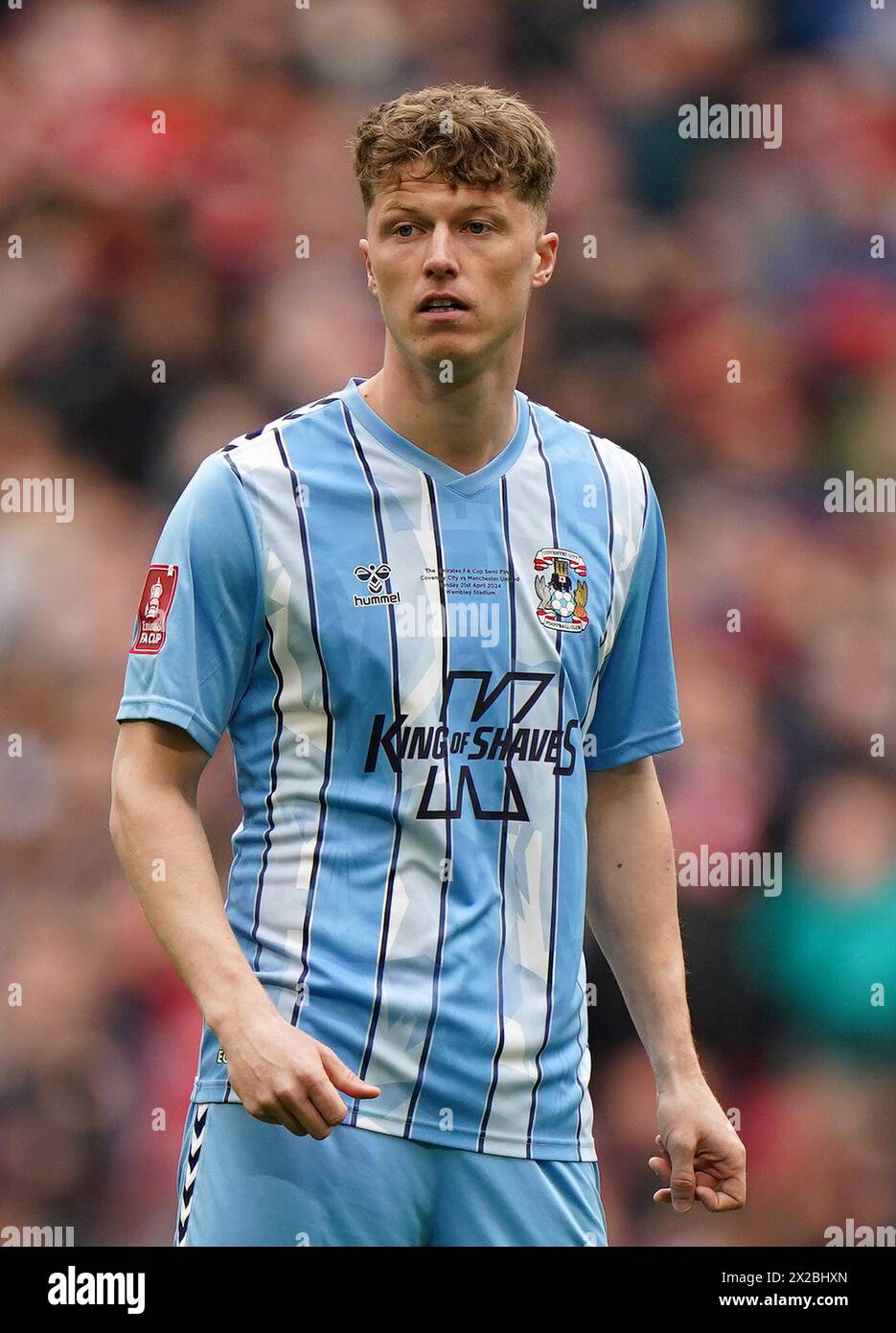 Coventry City's Victor Torp during the Emirates FA Cup semi-final match ...