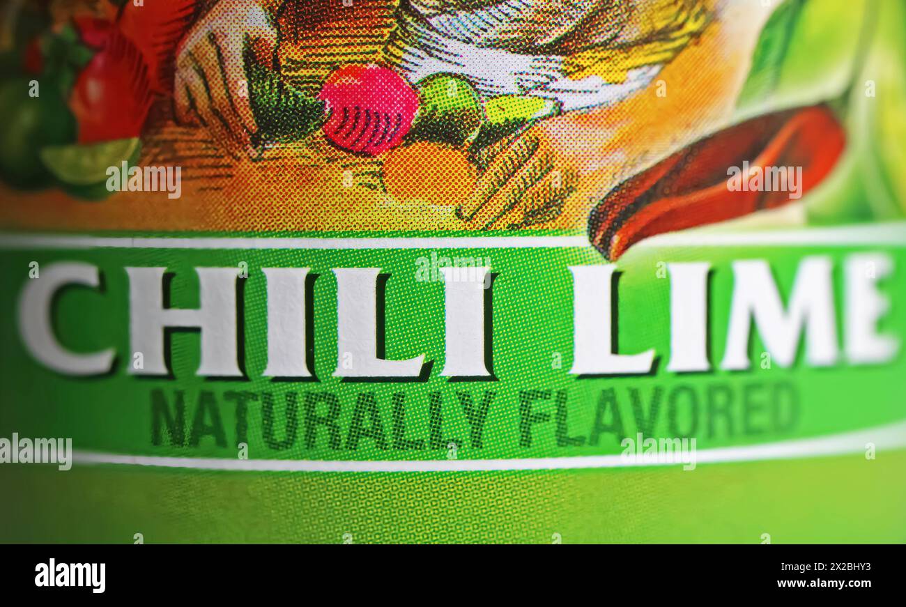 Viersen, Germany - April 5. 2024: Closeup of mexican Cholula hot chili ...