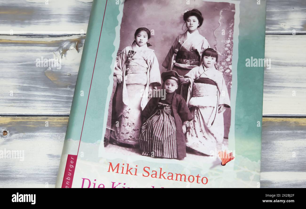 Viersen, Germany - April 9. 2024: Closeup of japanese author Miki ...