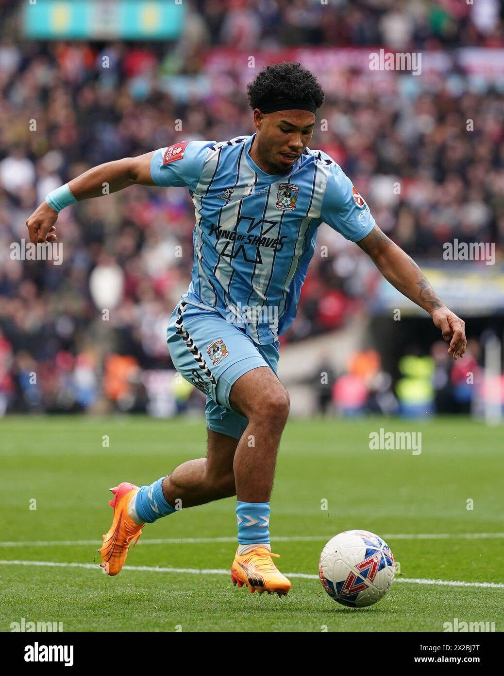 Coventry City's Tatsuhiro Sakamoto during the Emirates FA Cup semi ...