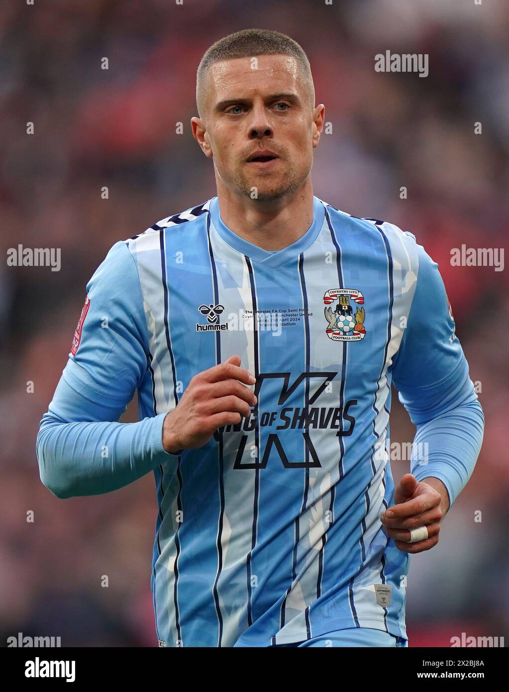 Coventry City's Jake Bidwell during the Emirates FA Cup semi-final ...