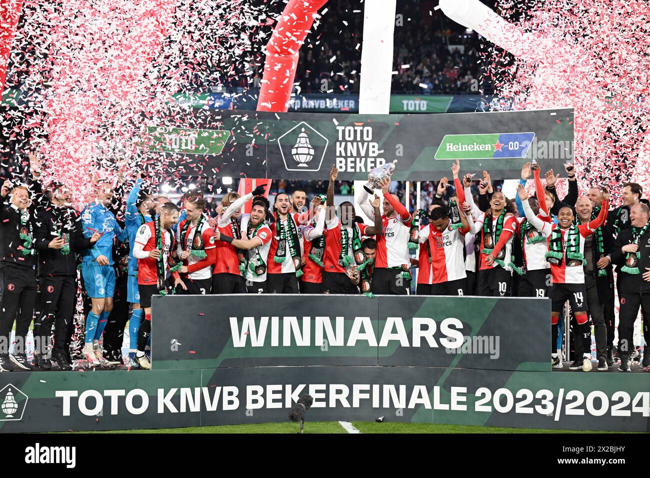 ROTTERDAM - Feyenoord wins the KNVB Cup for the 14th time. Justin ...
