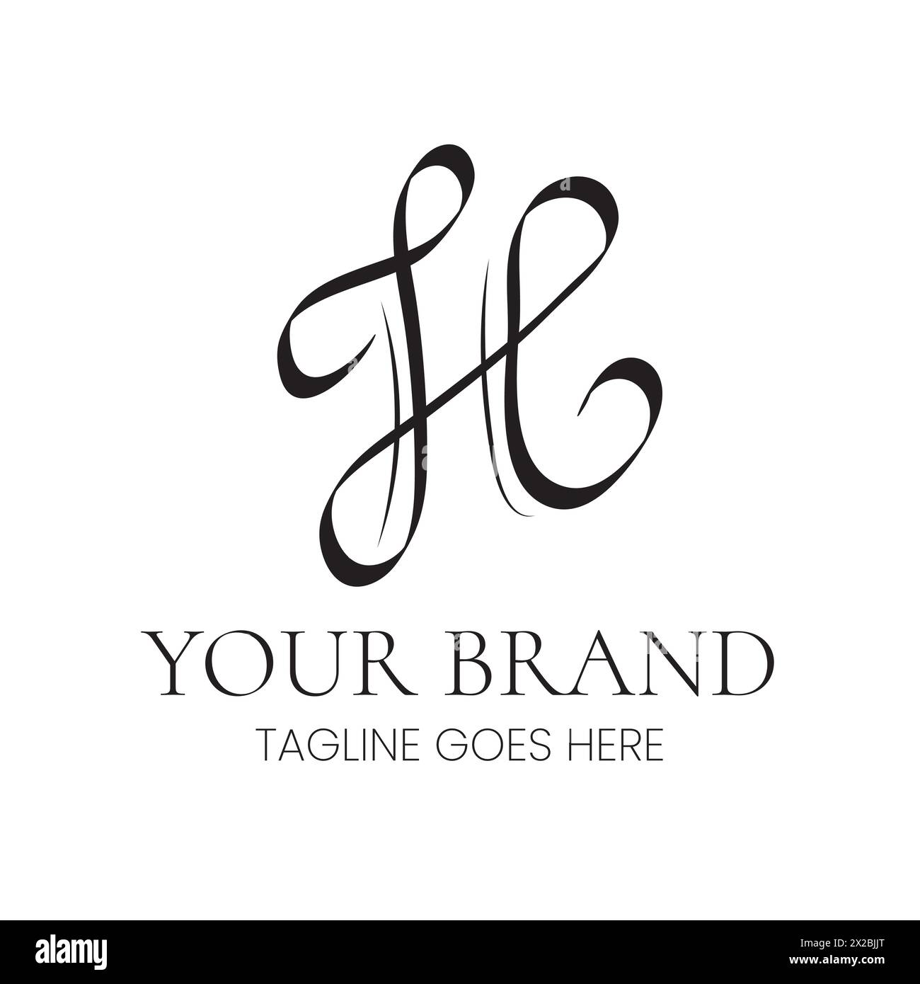 H signature Stock Vector Images - Alamy