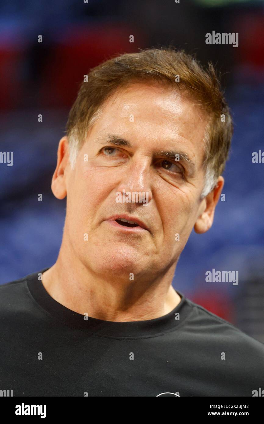 Los Angeles, California, USA. 21st Apr, 2024. Dallas Mavericks owner ...