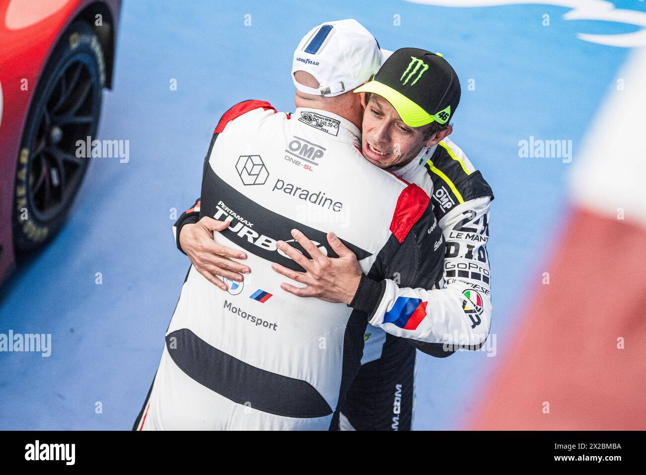 Imola, Italy. 21st Apr, 2024. 46 MARTIN Maxime (bel), ROSSI Valentino ...