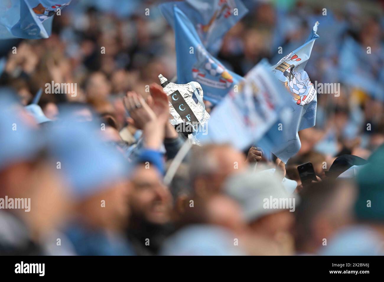 Wembley Stadium, London on Sunday 21st April 2024. General view of ...