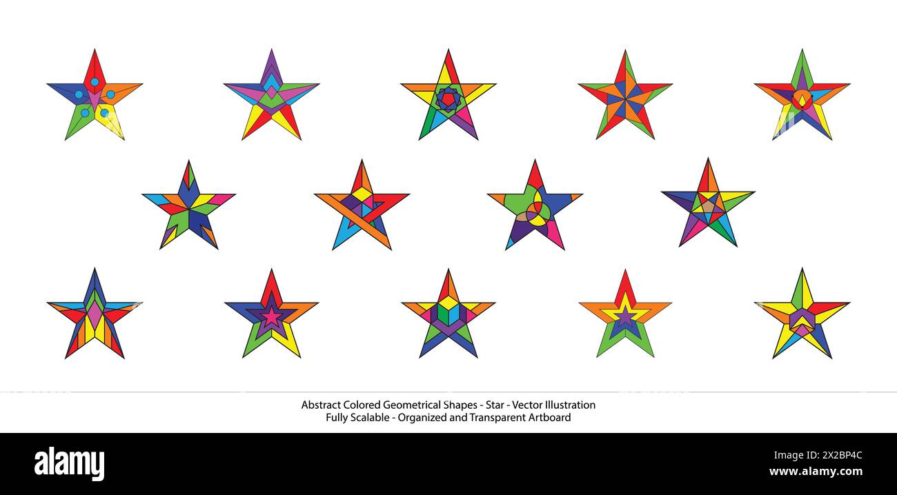 Shapes stars Stock Vector Images - Alamy