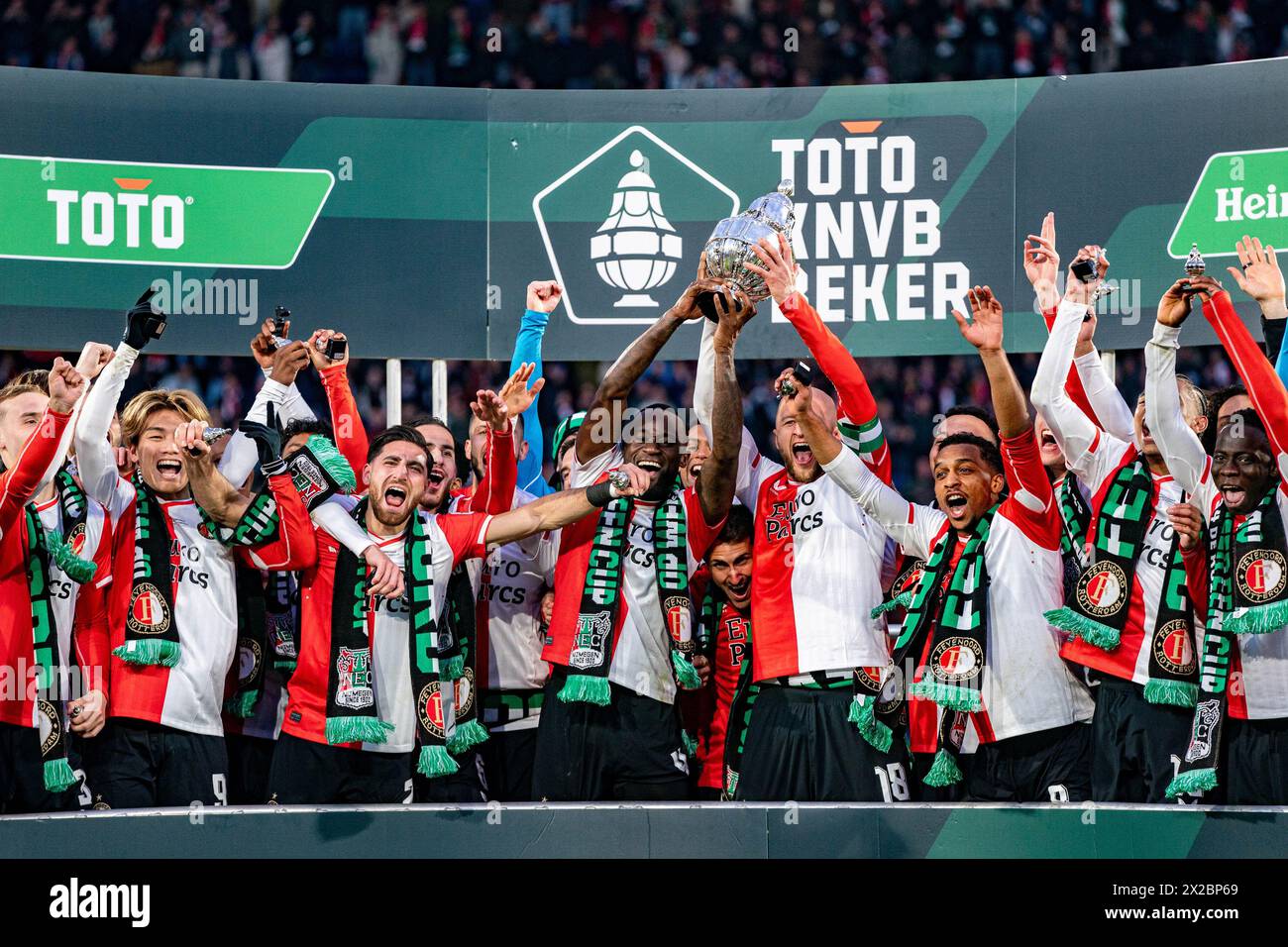 Rotterdam, Netherlands. 21st Apr, 2024. ROTTERDAM, Stadium de Kuip, 21 ...