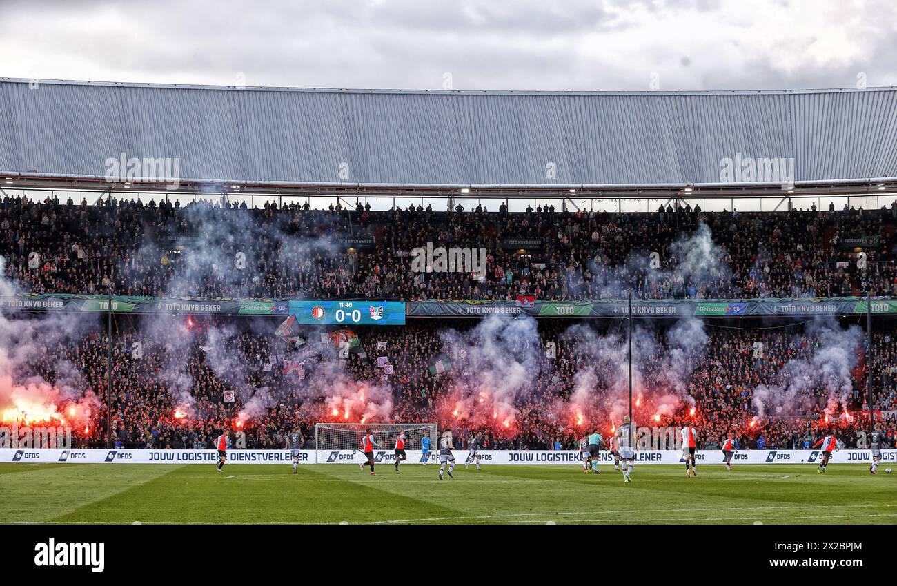 Rotterdam, Netherlands. 21st Apr, 2024. ROTTERDAM, Stadium de Kuip, 21 ...