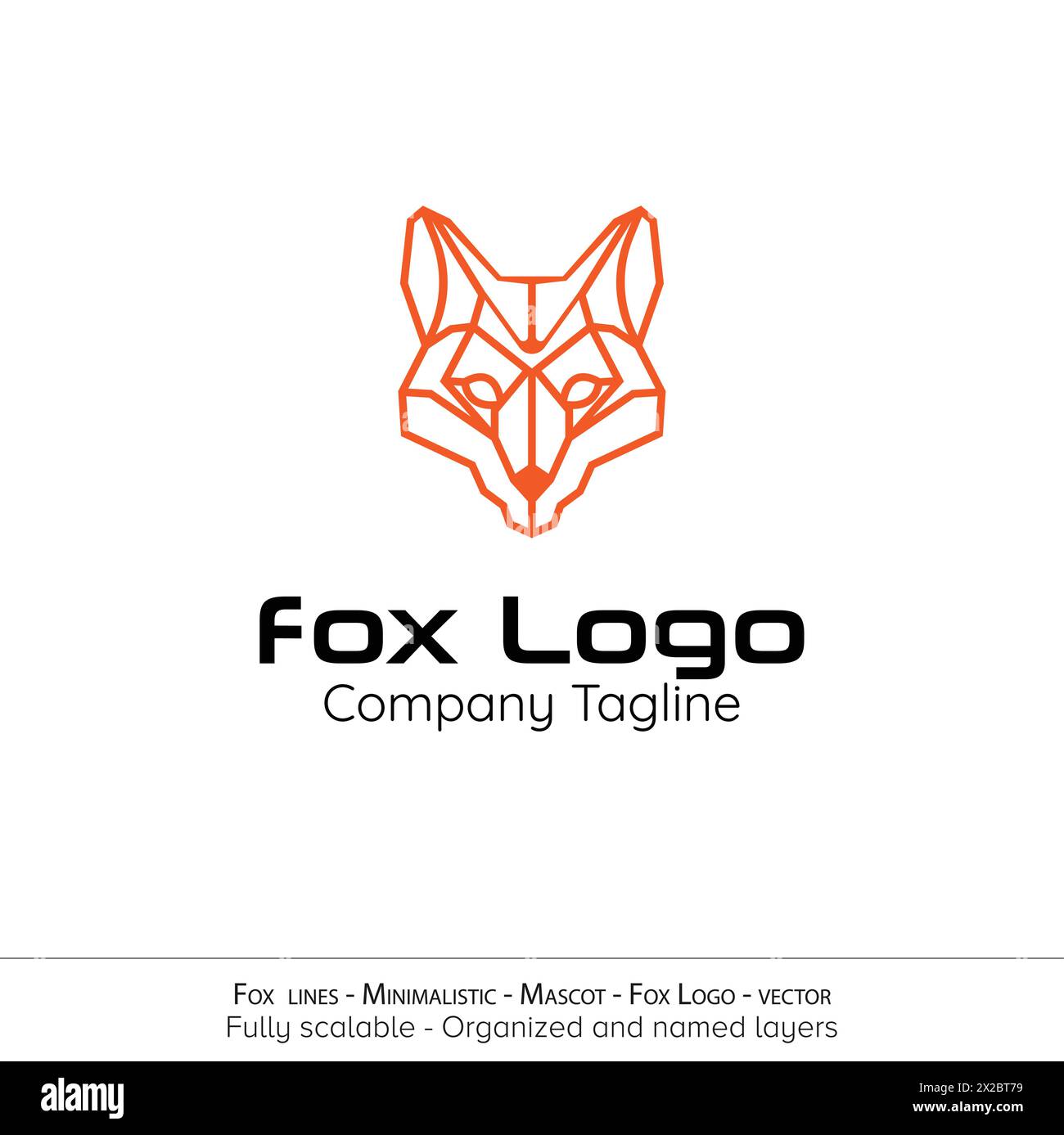 Sleek fox mascot hi-res stock photography and images - Alamy