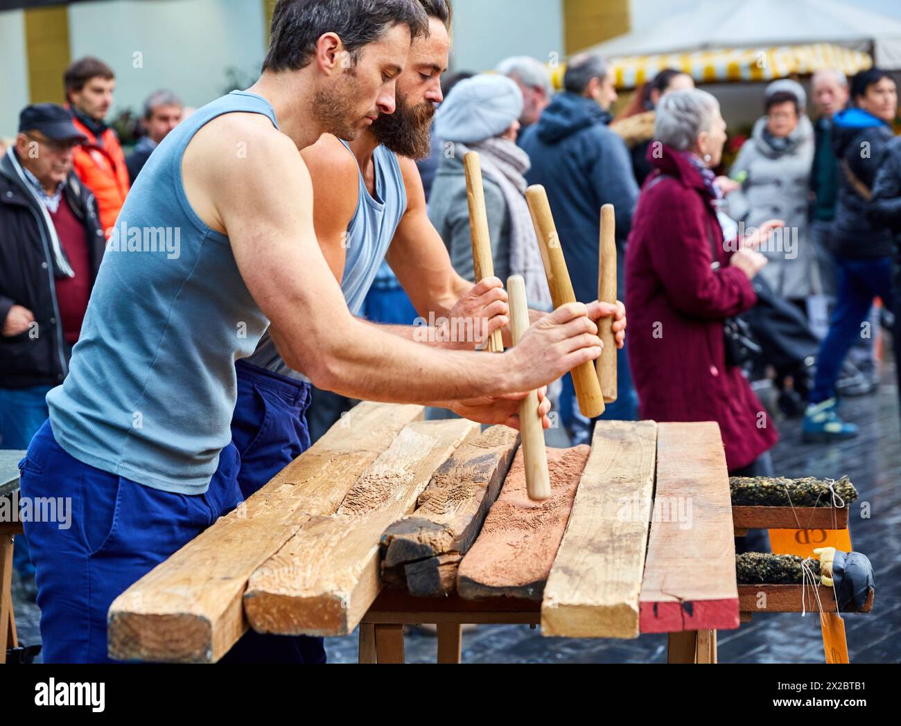 Txalaparta (Basque typical wooden percussion instrument), Feria de ...