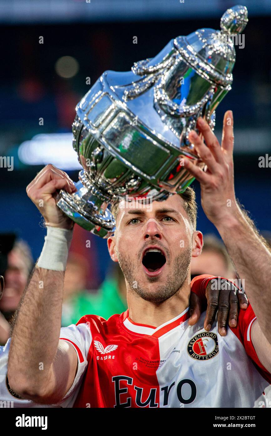 Rotterdam, Netherlands. 21st Apr, 2024. ROTTERDAM, Stadium de Kuip, 21 ...