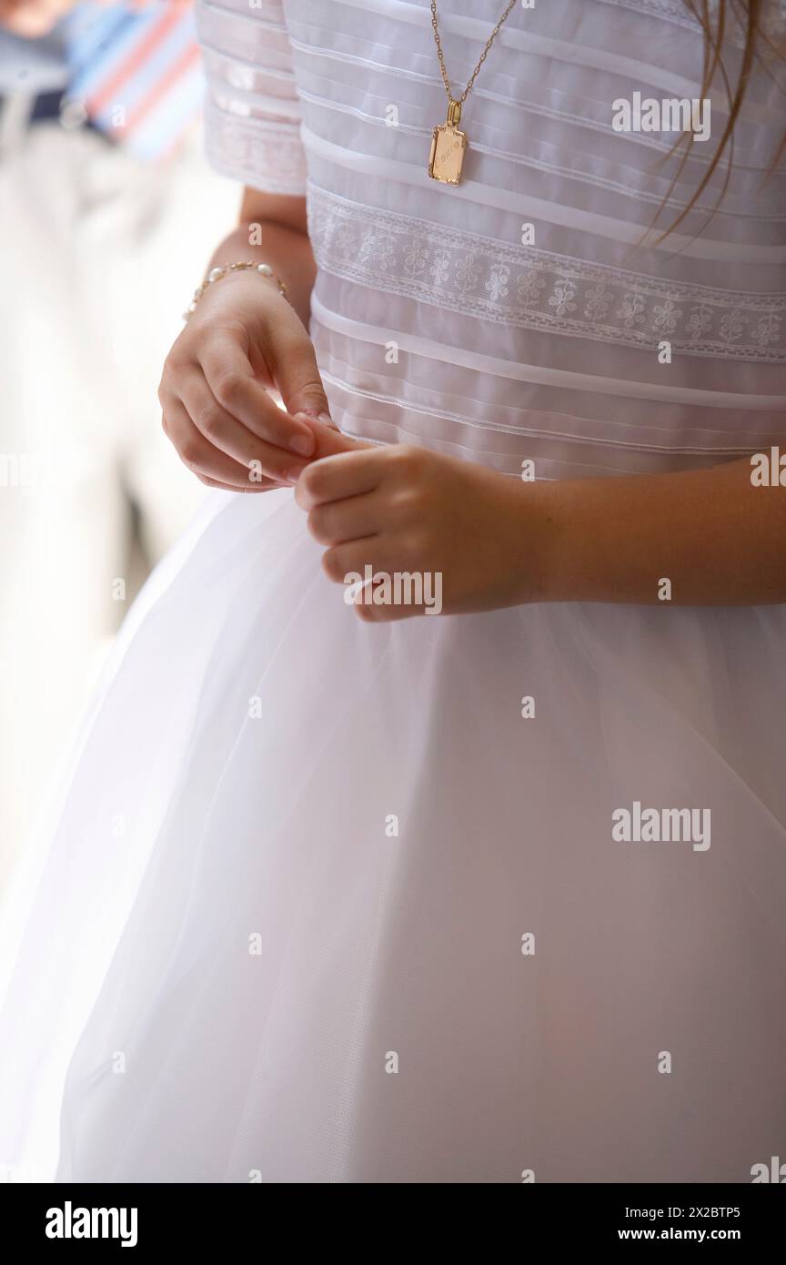 First Communion Dress Stock Photo - Alamy