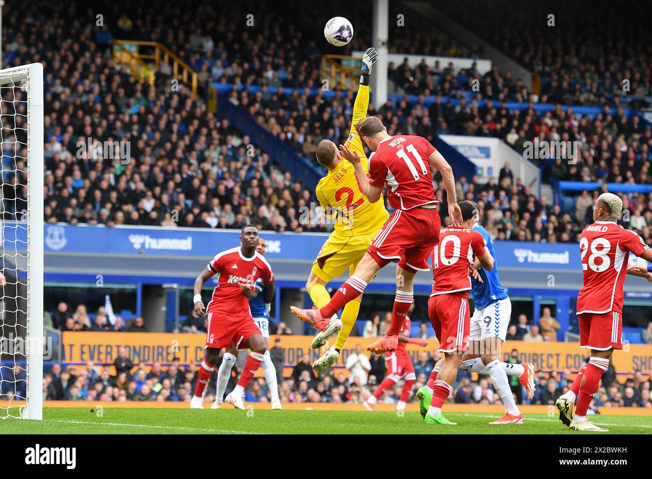 Goalkeeper punching ball hi-res stock photography and images - Alamy