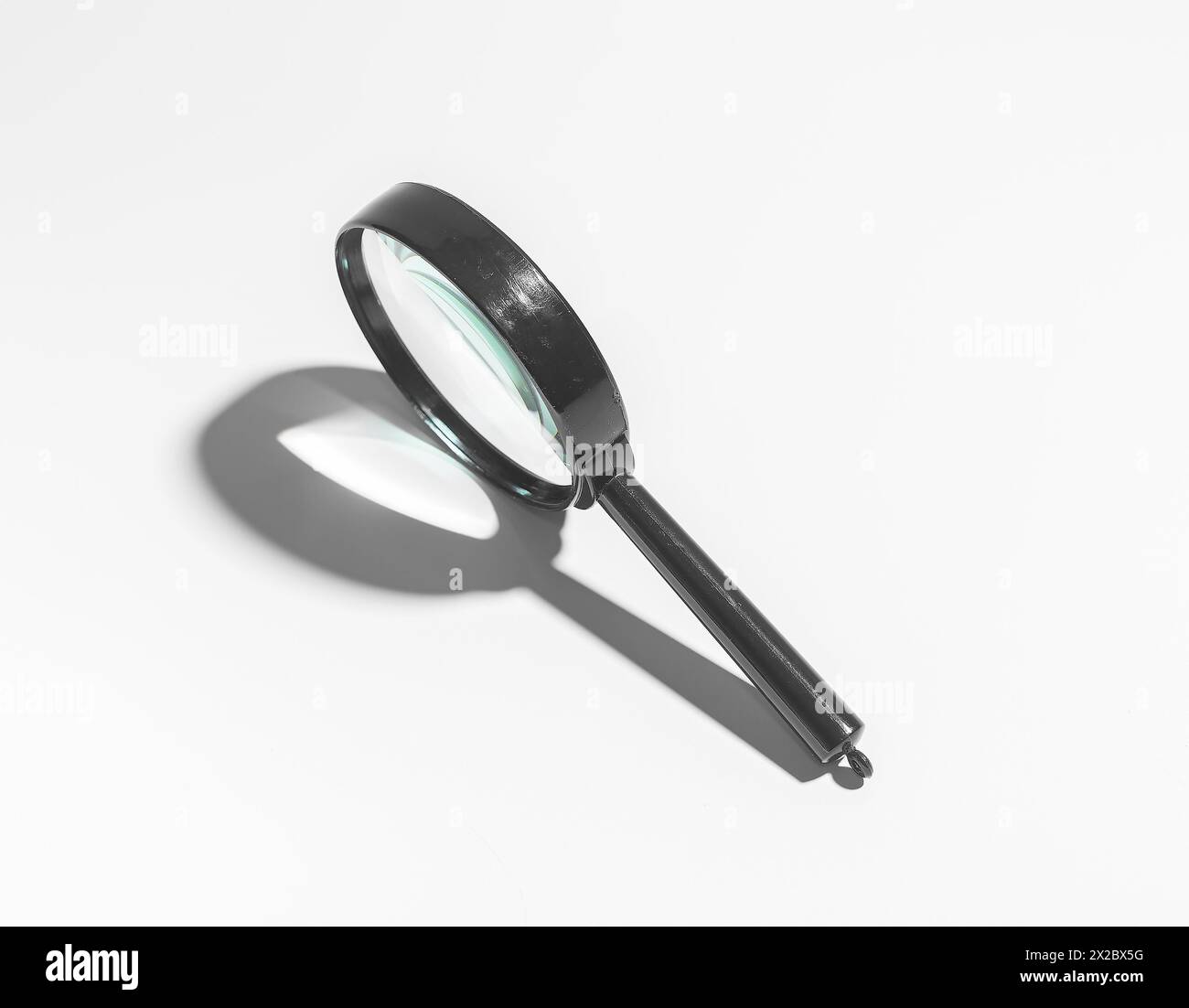 Glass lens, magnify search. Zoom, loupe concept. Science object examine ...