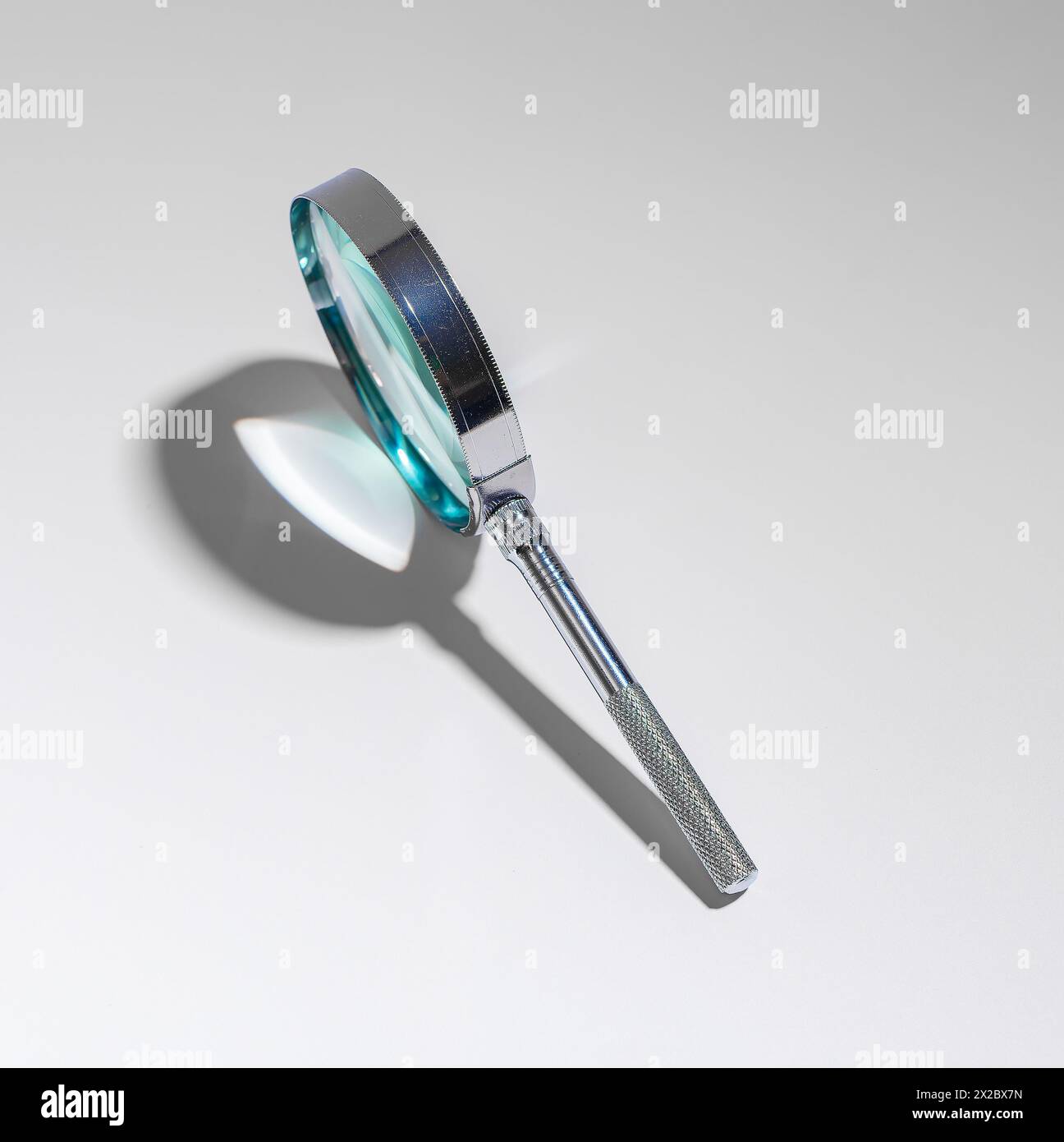 Glass magnify lens search background. Concept science object ...