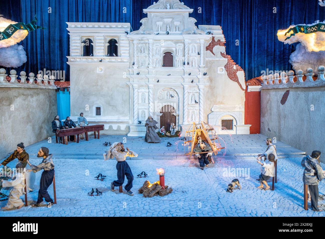 Nacimiento - Nativity Model in Antigua Guatemala Stock Photo - Alamy
