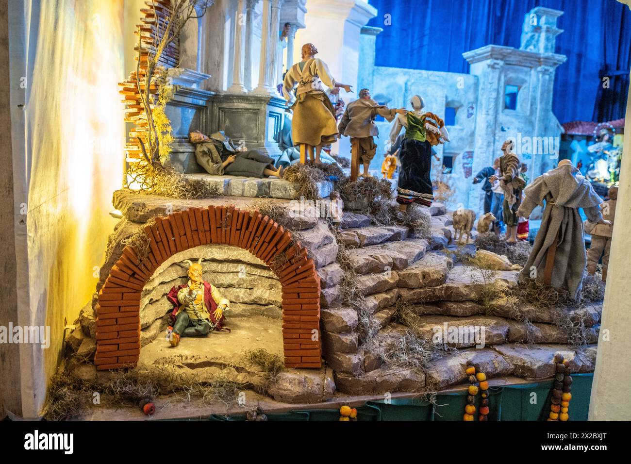 Nacimiento - Nativity Model in Antigua Guatemala Stock Photo - Alamy