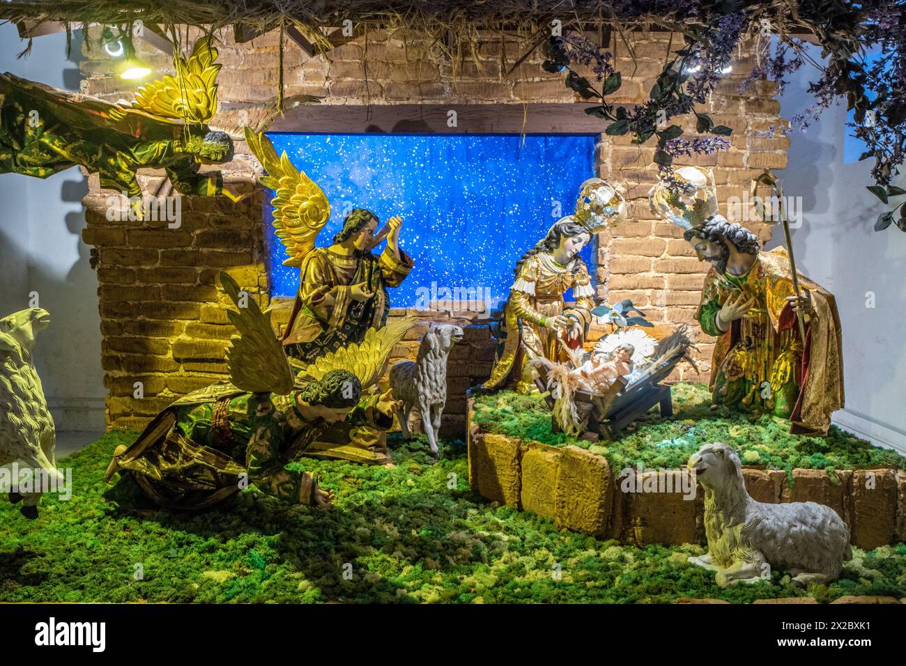 Nacimiento - Nativity Model in Antigua Guatemala Stock Photo - Alamy