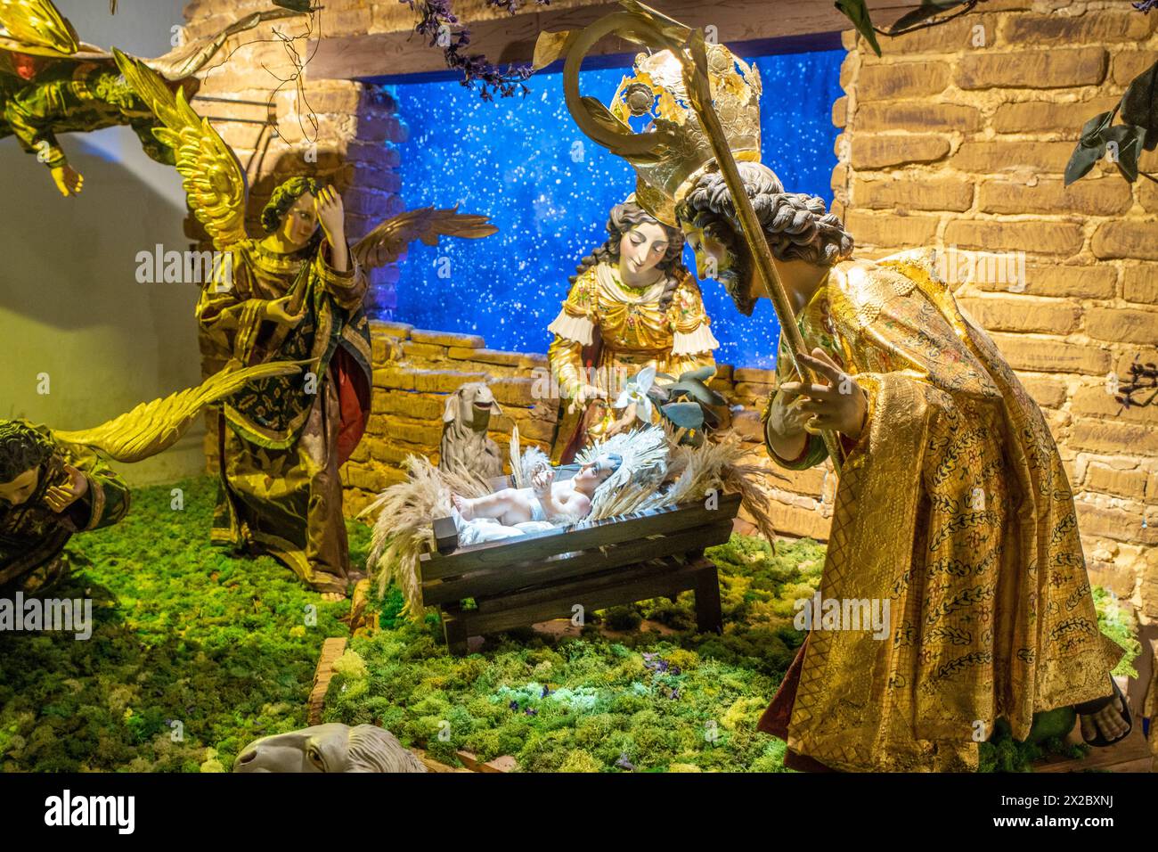 Nacimiento - Nativity Model in Antigua Guatemala Stock Photo - Alamy
