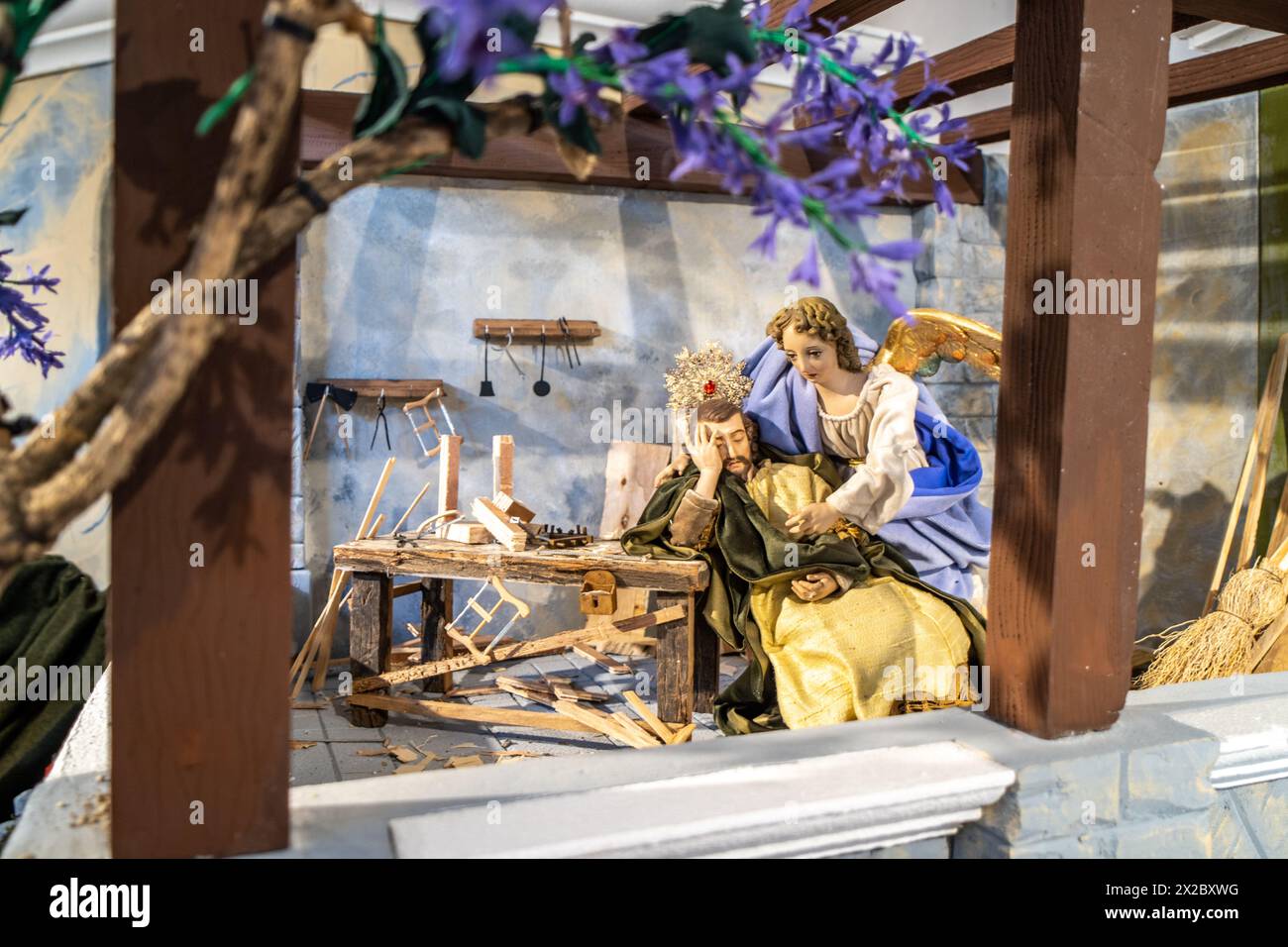 Nacimiento - Nativity Model in Antigua Guatemala Stock Photo - Alamy